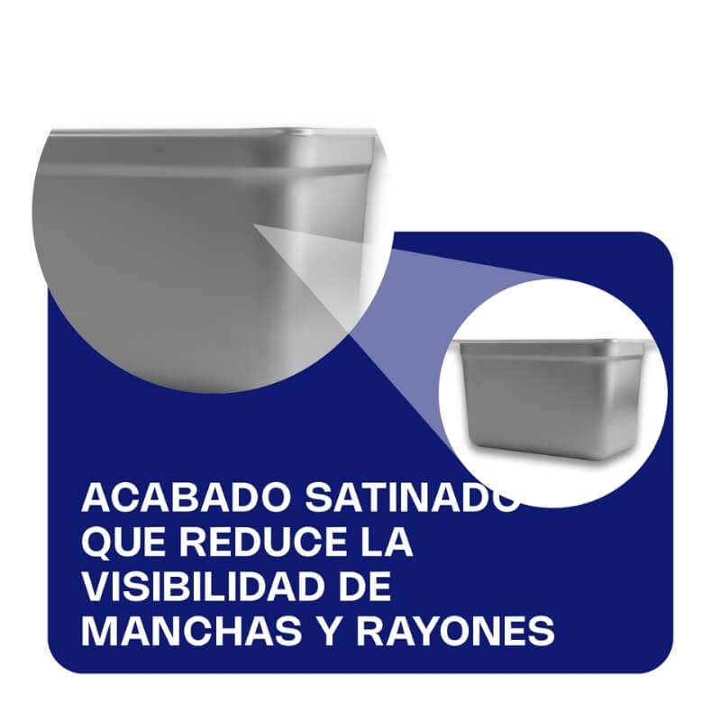 INAC-6 CALEDONIA Inserto Cuarto 6″ / 4.1 Litros de Acero Inoxidable 26.5 x 16.2 x 15.24 cm ...